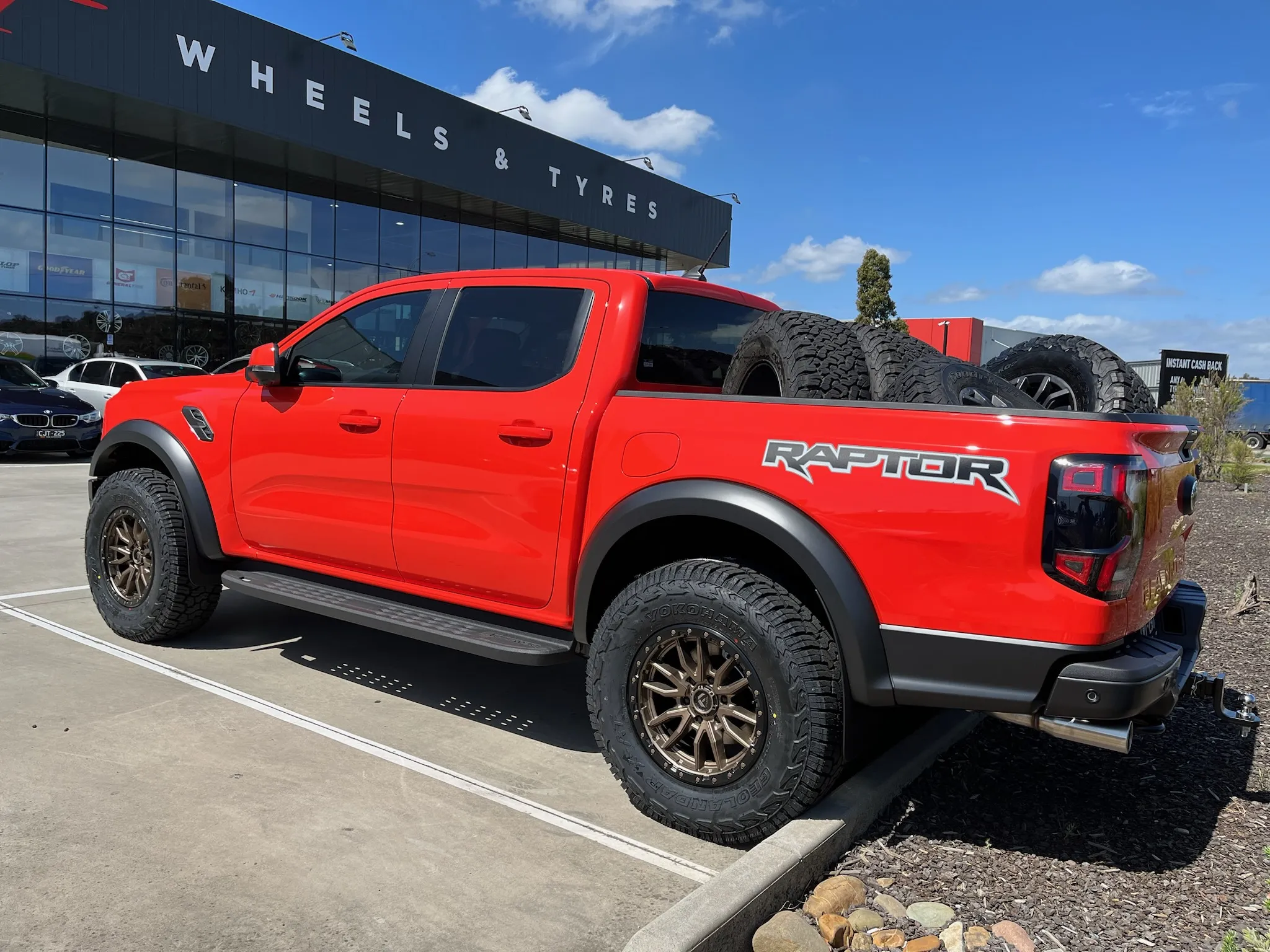 FORD RAPTOR with FUEL REBEL 20X9 MATTE BRONZE