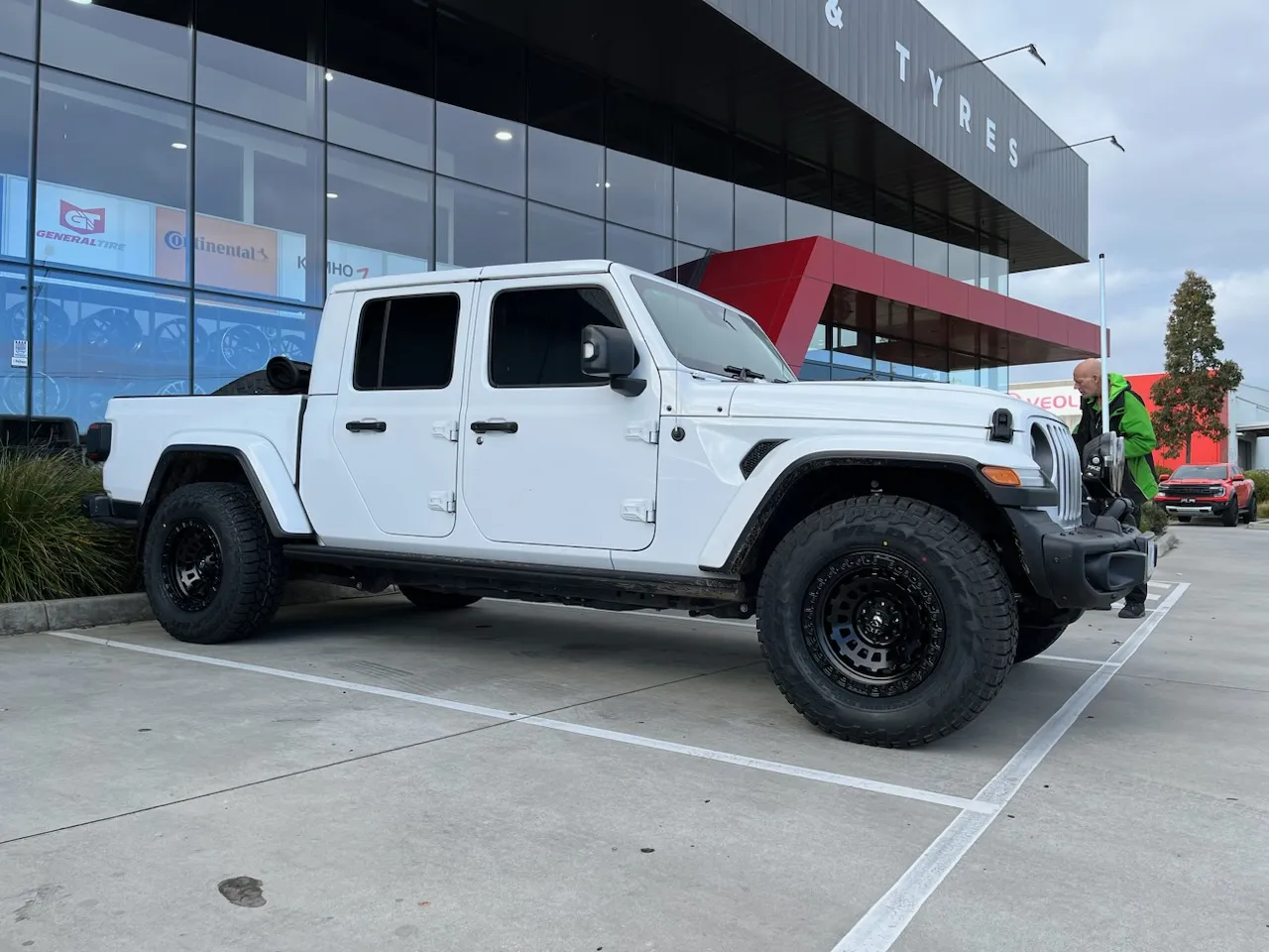 JEEP GLADIATOR with FUEL ZEPHYR 17X9 and FALKEN AT3W