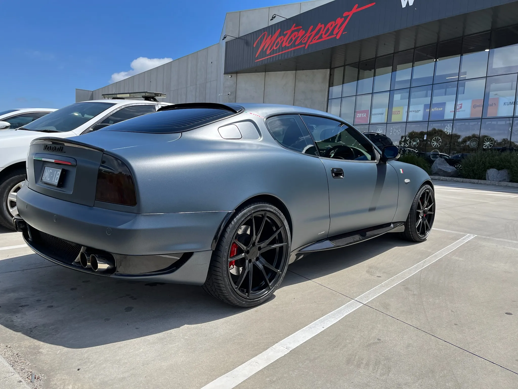 MASERATI COUPE with 19 inch KOYA SF06 SATIN BLACK