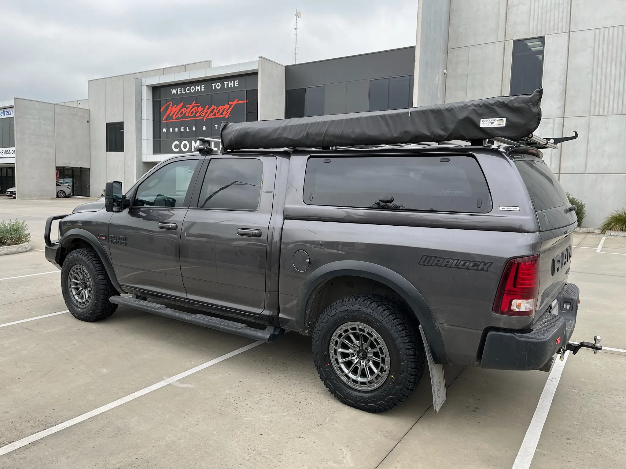 RAM 1500 WARLOCK with BLACK ROCK VORTEX 18 INCH WHEELS