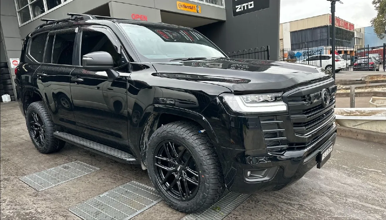 TOYOTA LANDCRUISER 300 SERIES with HRF STEALTH 20X9 MATTE BLACK